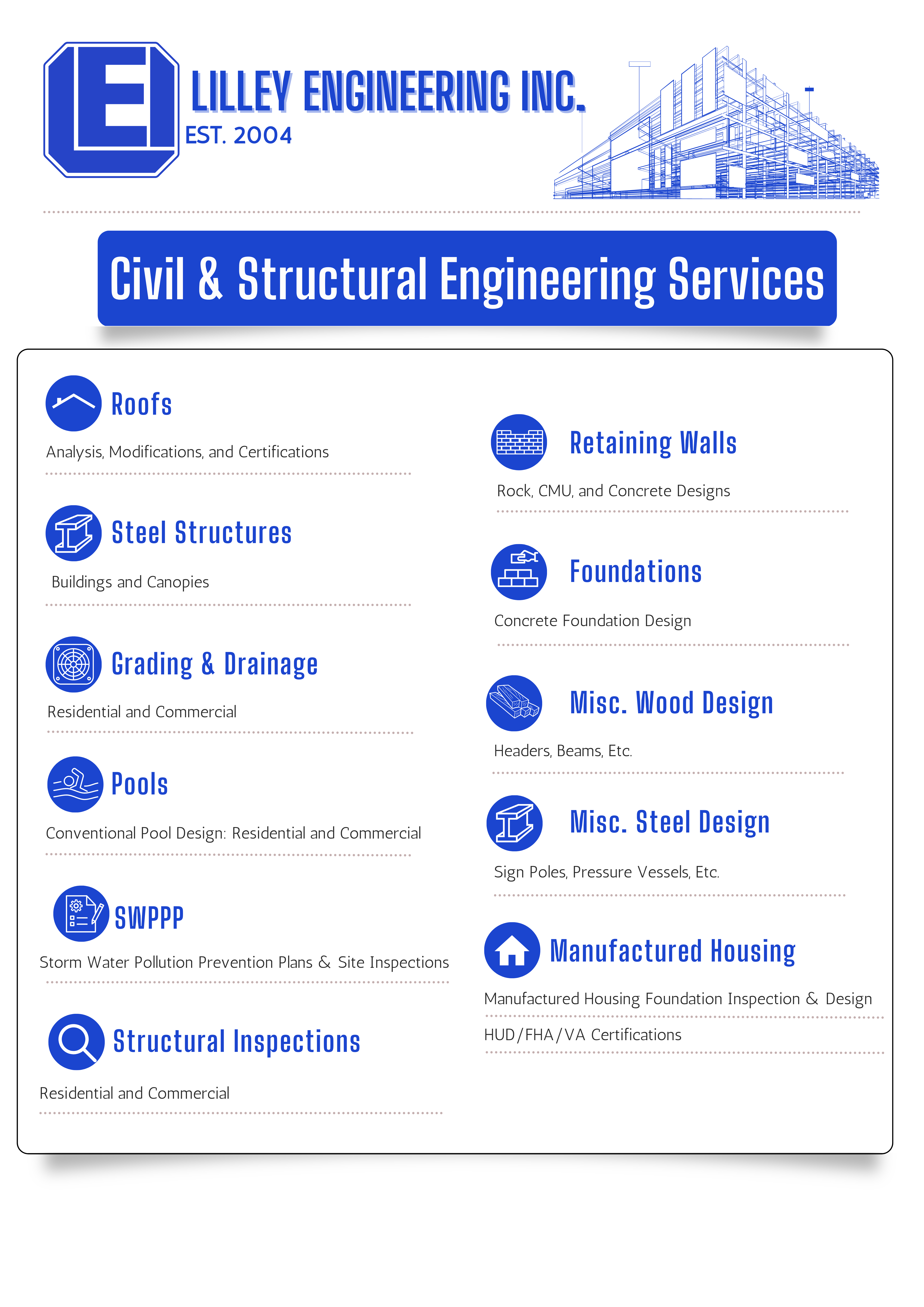 LILLEY ENGINEERING INC. – Est. 2004